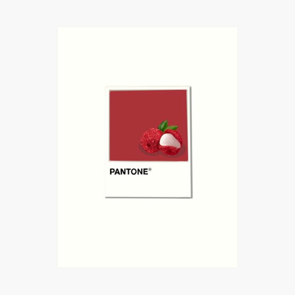 "Lychee Pantone Color Swatch " Art Print for Sale by artbykojpg | Redbubble