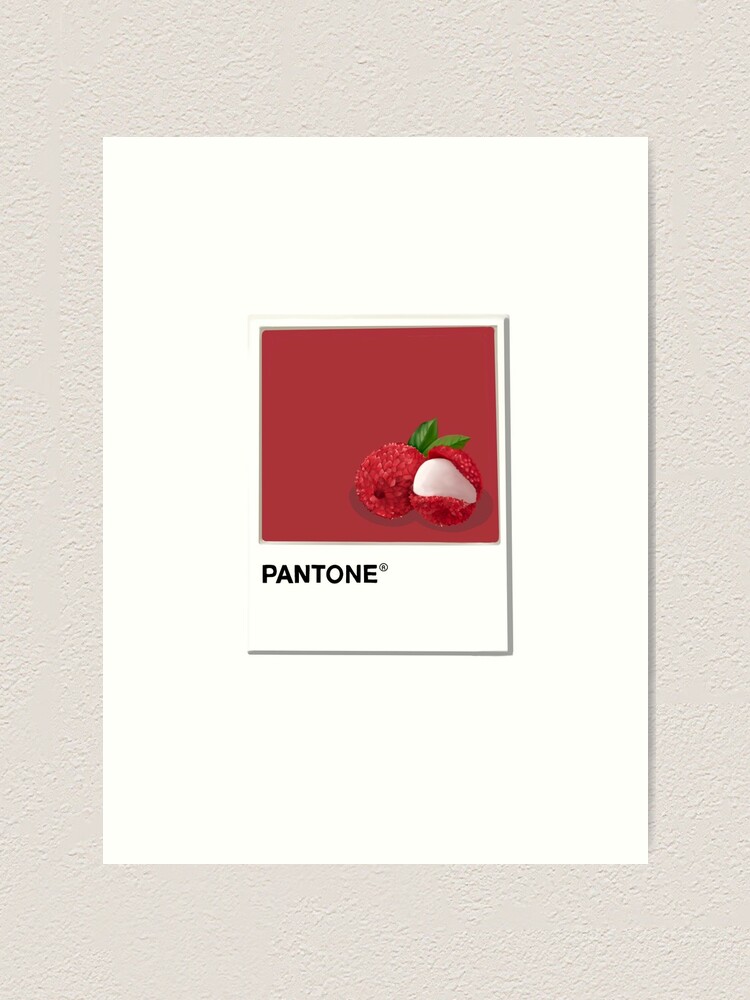 "Lychee Pantone Color Swatch " Art Print for Sale by artbykojpg | Redbubble