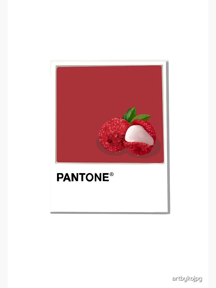 "Lychee Pantone Color Swatch " Art Print for Sale by artbykojpg | Redbubble
