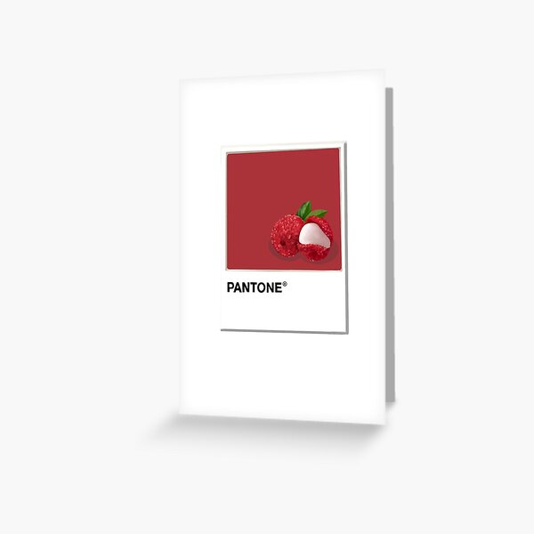 "Lychee Pantone Color Swatch " Greeting Card for Sale by artbykojpg ...