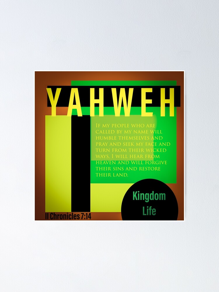 "YAHWEH" Poster for Sale by Halobyvalsank | Redbubble