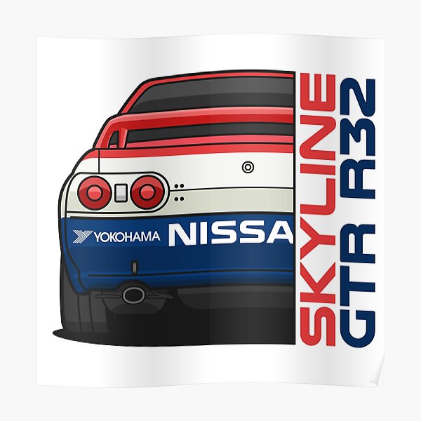 "Nissan Skyline GTR R-32 Bathurst Lackierung A" Poster von grphc-dsg21 ...