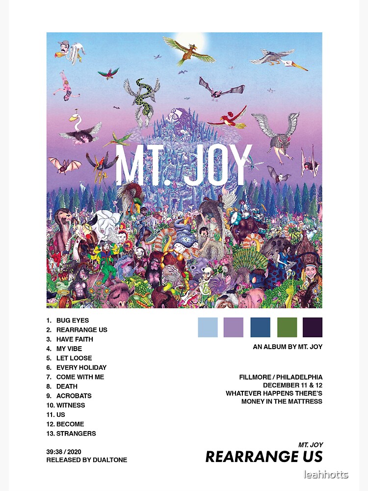 "Mt Joy Poster" Sticker for Sale by leahhotts | Redbubble