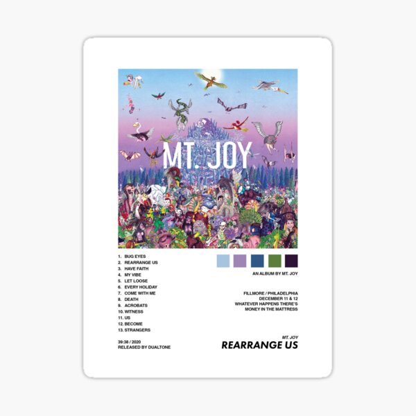 "Mt Joy Poster" Sticker for Sale by leahhotts | Redbubble