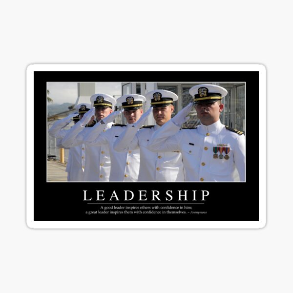 "Leadership: Inspirational Quote and Motivational Poster" Sticker by ...