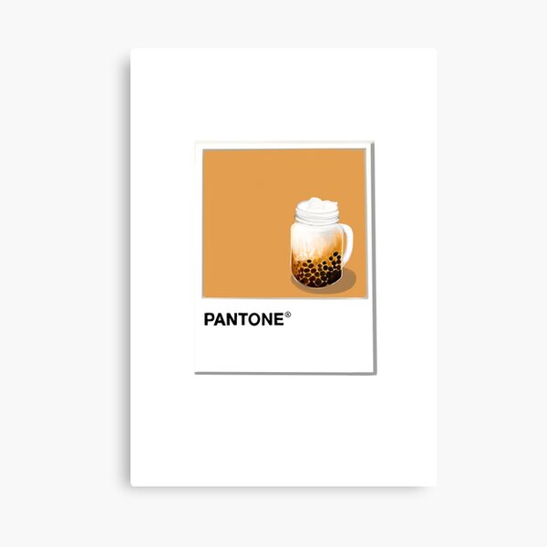 "Bubble Tea Pantone Color Swatch " Canvas Print for Sale by artbykojpg ...
