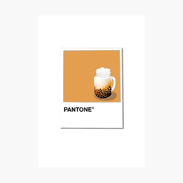 "Bubble Tea Pantone Color Swatch " Photographic Print for Sale by ...