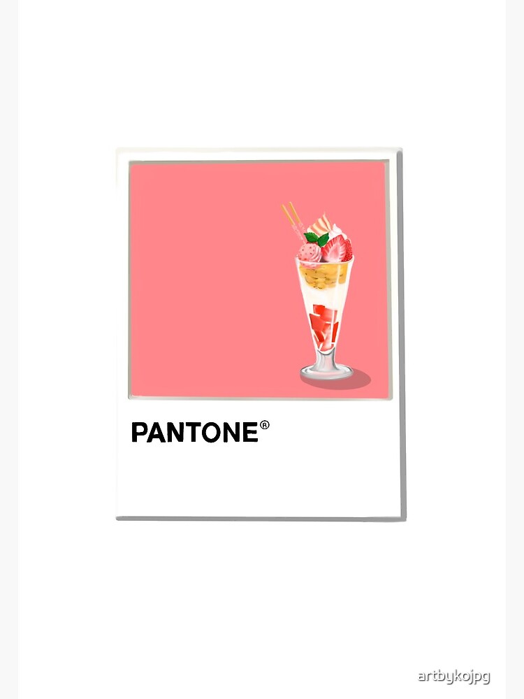 "Strawberry Japanese Parfait Pantone Color Swatch" Photographic Print ...