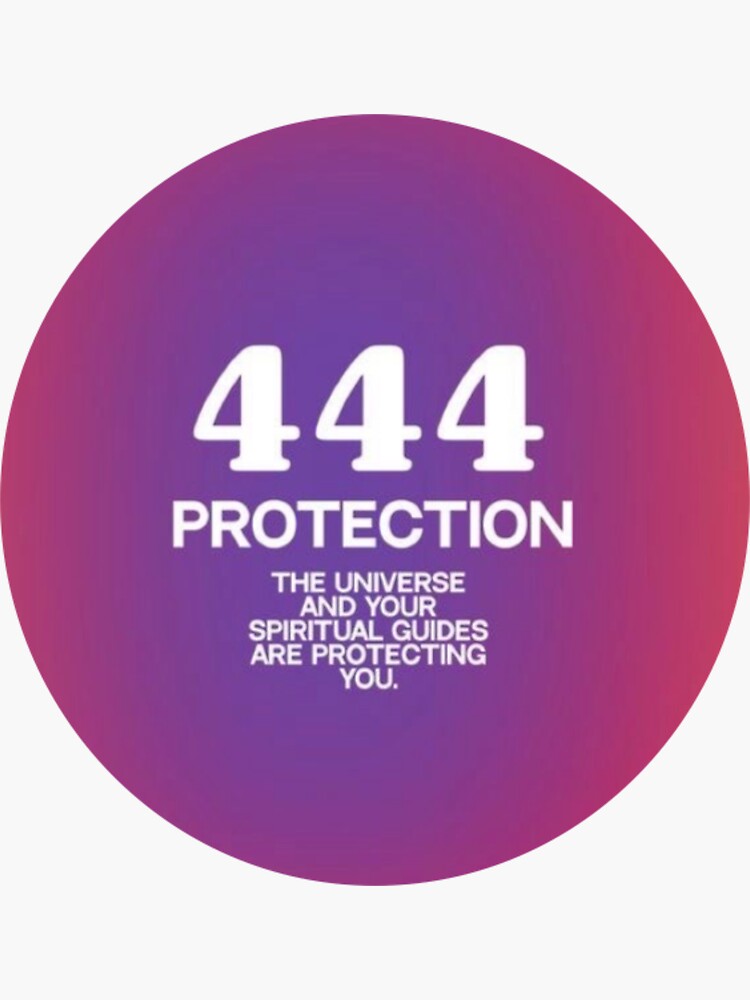 ""444 PROTECTION" aesthetic aura" Sticker by dafnirca | Redbubble
