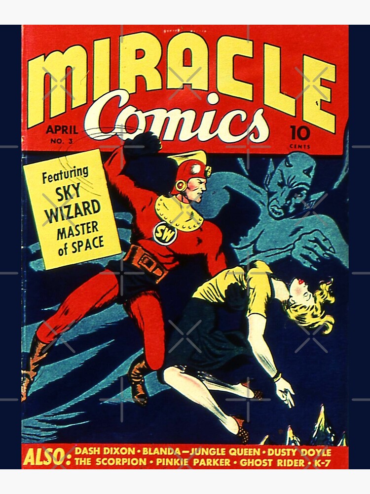 Póster «Miracle Comics #3 - Portada de cómic de ciencia ficción retro ...