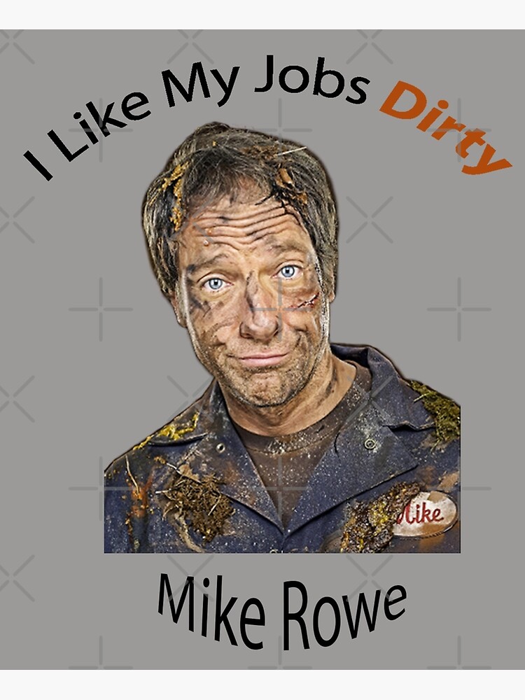 "Mike Rowe (Black Font)" Poster for Sale by Papa-Sheev | Redbubble
