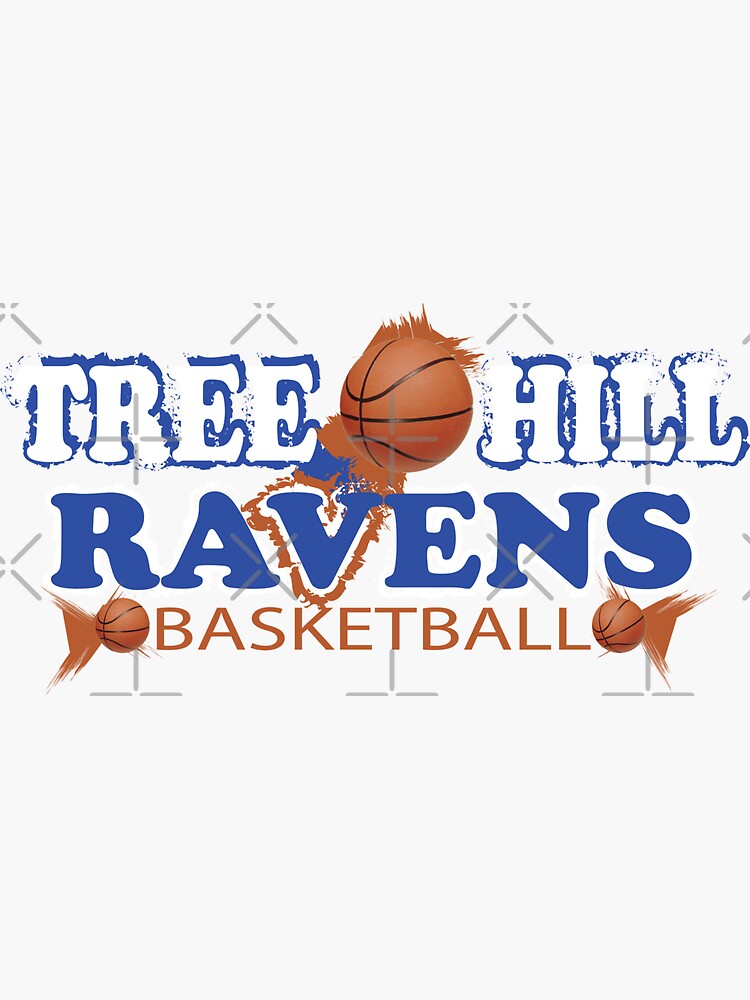 Pegatina «baloncesto de los cuervos de la colina del árbol» de 4pik ...