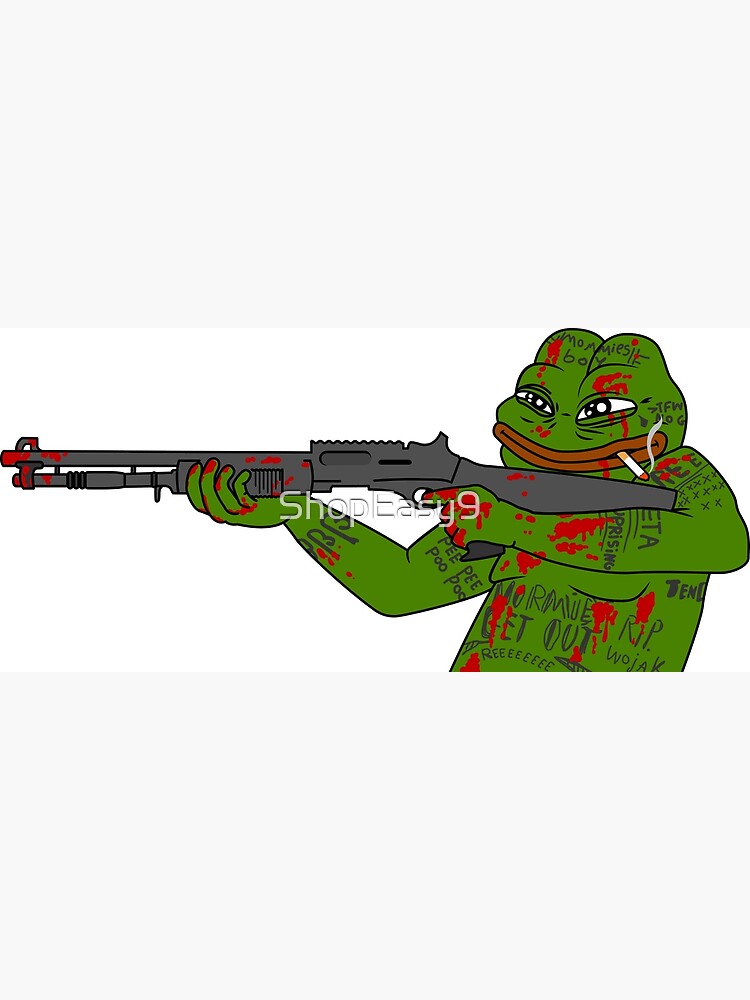 Póster «Pepe disparando con la ilustración de Vector de arma de rifle ...