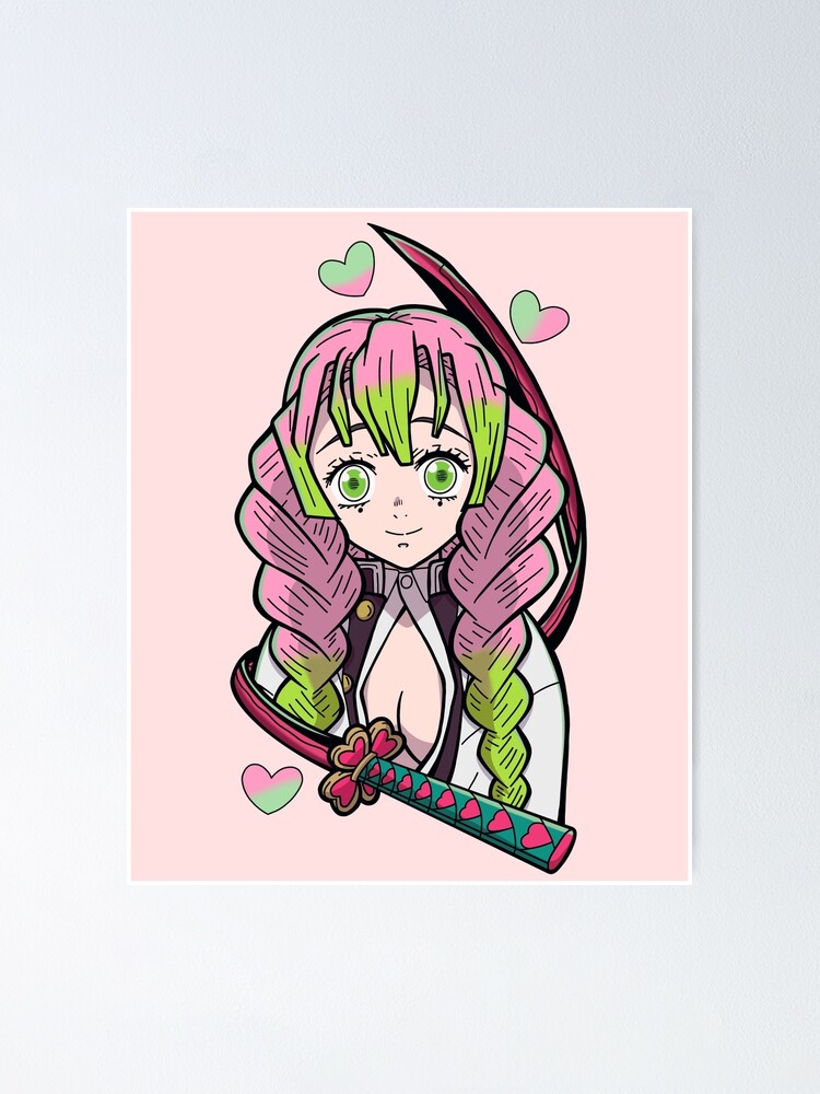 "Demon Slayer - Mitsuri Kanroji" Poster by AmelieLacroix | Redbubble