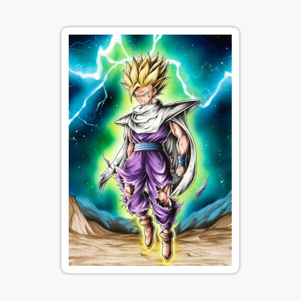 "Gohan ssj2" Sticker by Abyllion-art | Redbubble