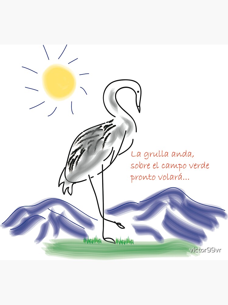 "The mythological crane bird, of colors and exotic style, of elegant ...