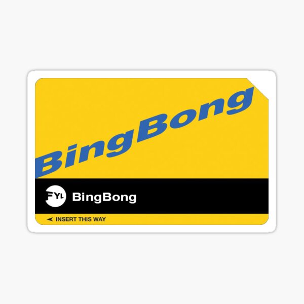 "Bing Bong" Sticker by airbud1996 | Redbubble