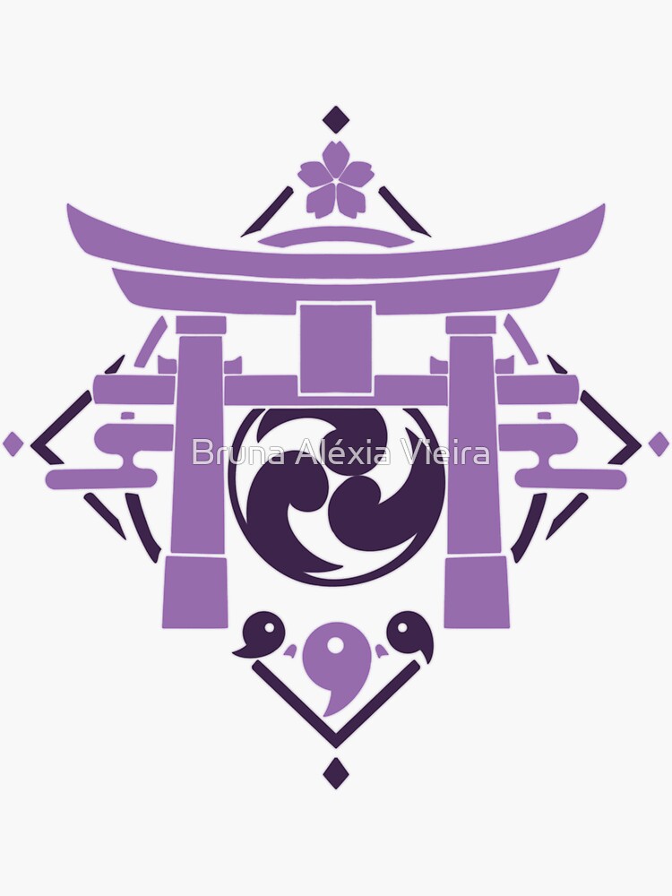 Sticker « Fanart de Genshin Impact - icône Inazuma », par BlexArts ...