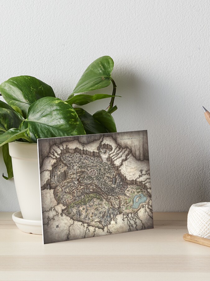 "Map of the Drow city of Menzoberranzan (Out of The Abyss)" Art Board ...