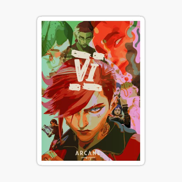 "Arcane Movie - Vi" Sticker by FrogHermit | Redbubble