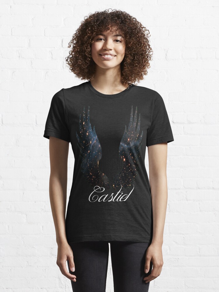 "Castiel Galaxy Blue" T-shirt for Sale by iSharnie | Redbubble ...