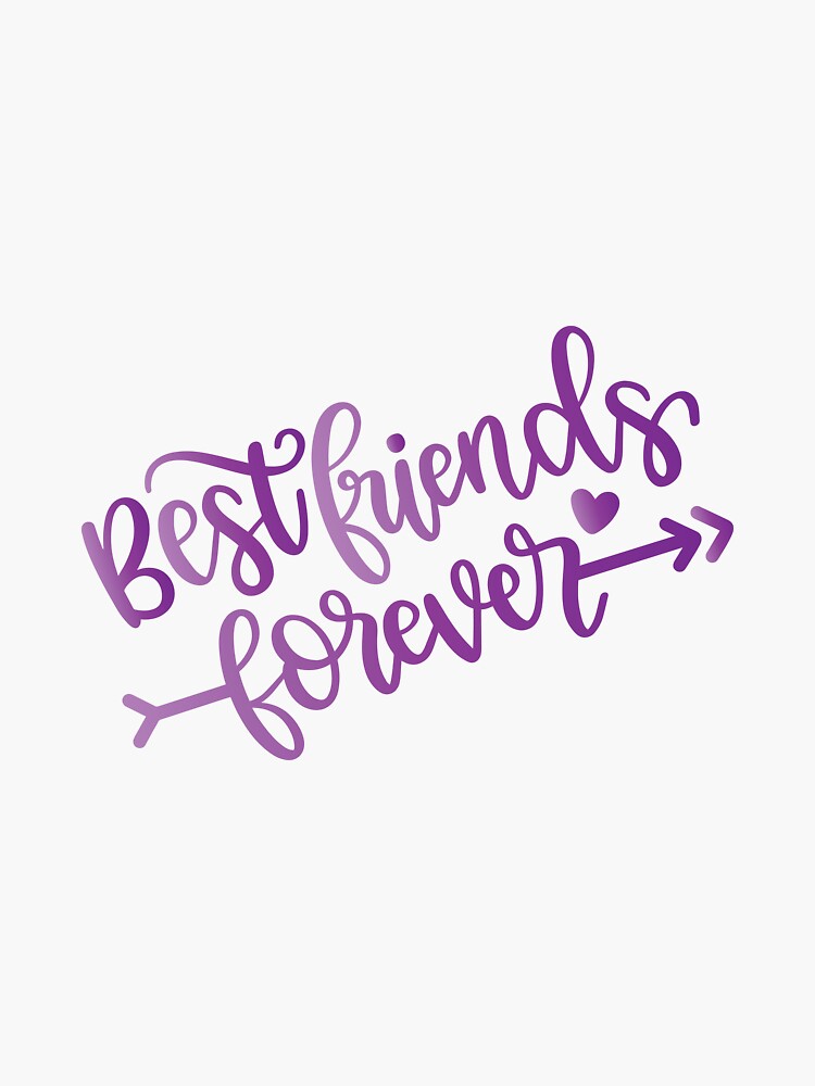 "best friends forever" Sticker for Sale by johnny99987 | Redbubble
