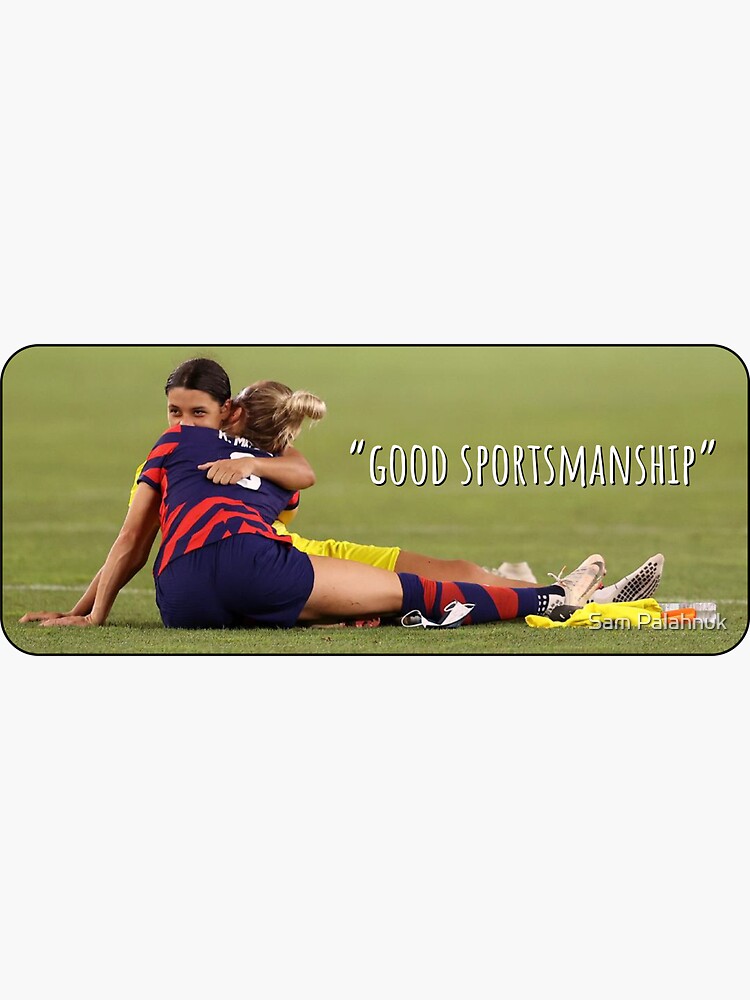 "Good Sportsmanship Sam Kerr and Kristie Mewis" Sticker for Sale by ...