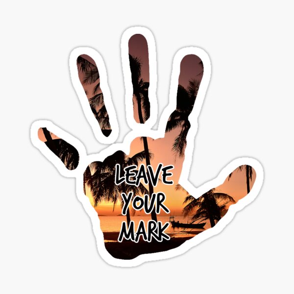 "Leave Your Mark - Nº03" Sticker by CMeista | Redbubble