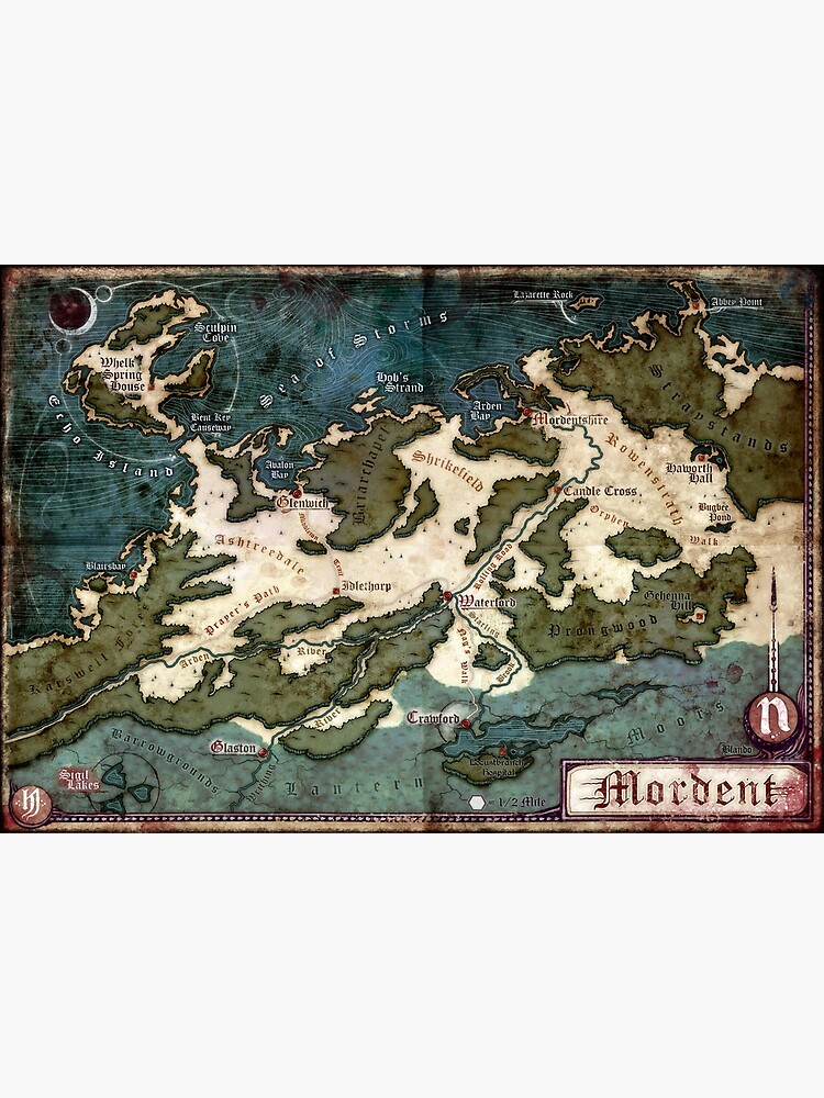 "Annotated map of Mordent in the Domains of Dread for Dungeons and ...