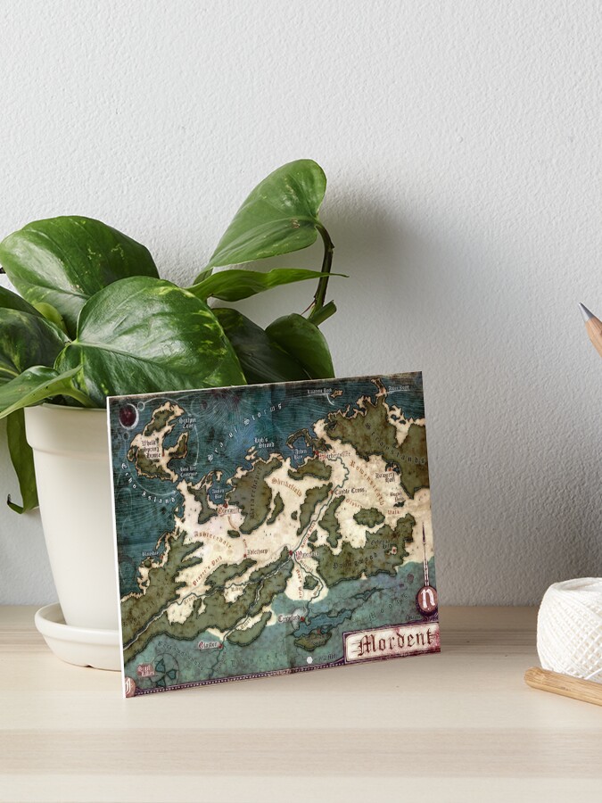 "Annotated map of Mordent in the Domains of Dread for Dungeons and ...