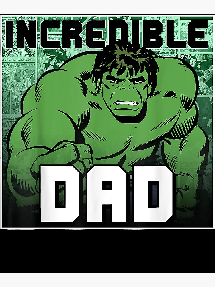 Póster «Gráfico increíble del papá del día del padre de Hulk» de ...
