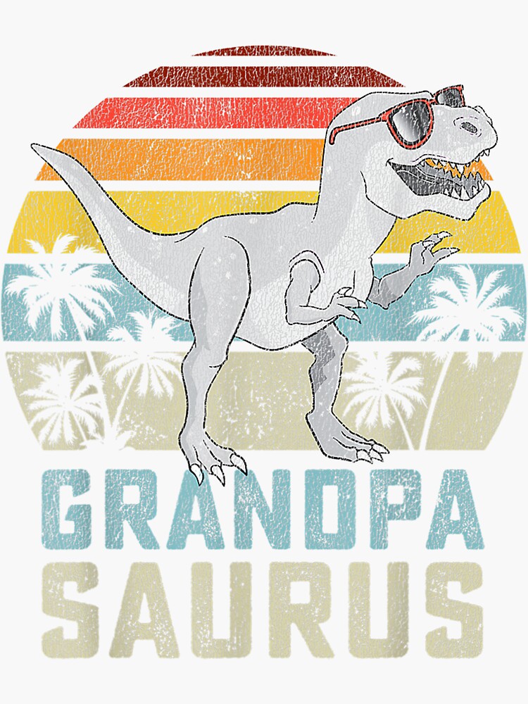 "Grandpasaurus T Rex Dinosaur Grandpa Saurus Family Matching T-Shirt ...