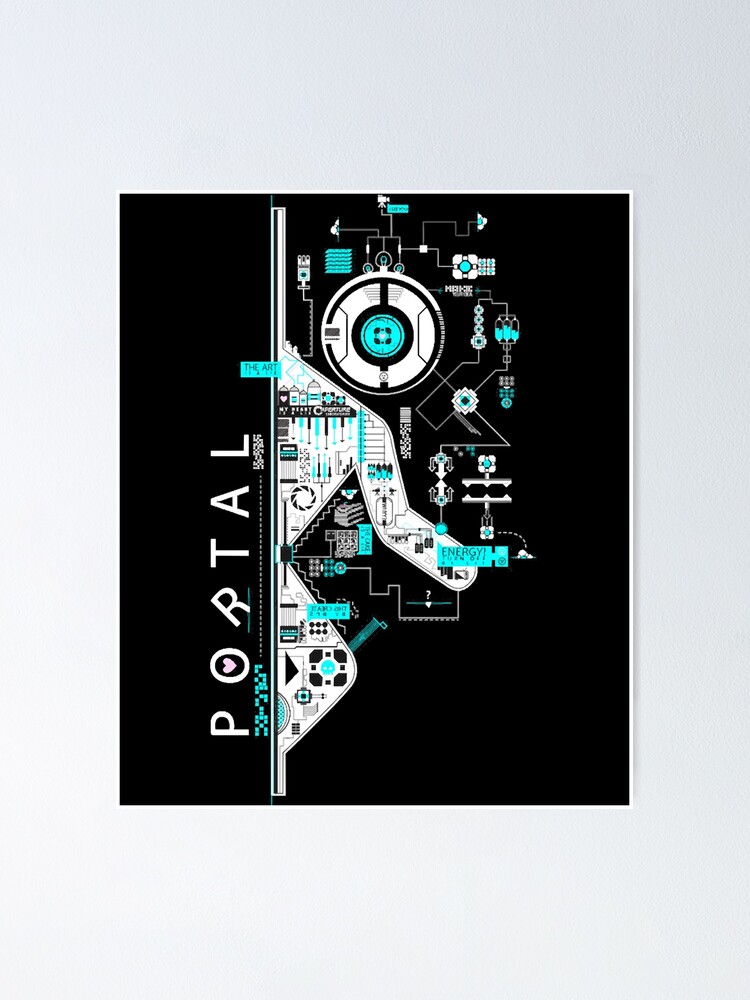 "Portal 2 Art Essential " Poster for Sale by dilloalexi | Redbubble