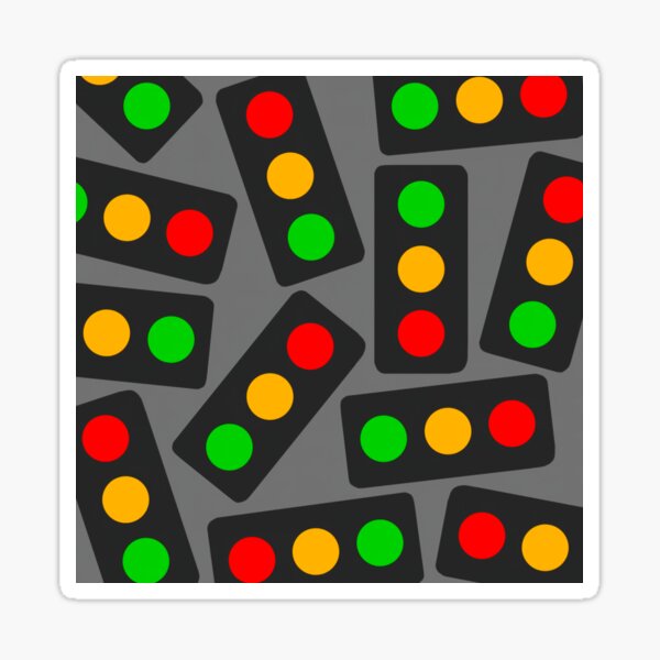 "Large traffic light pattern (Large & Full version)" Sticker by ...
