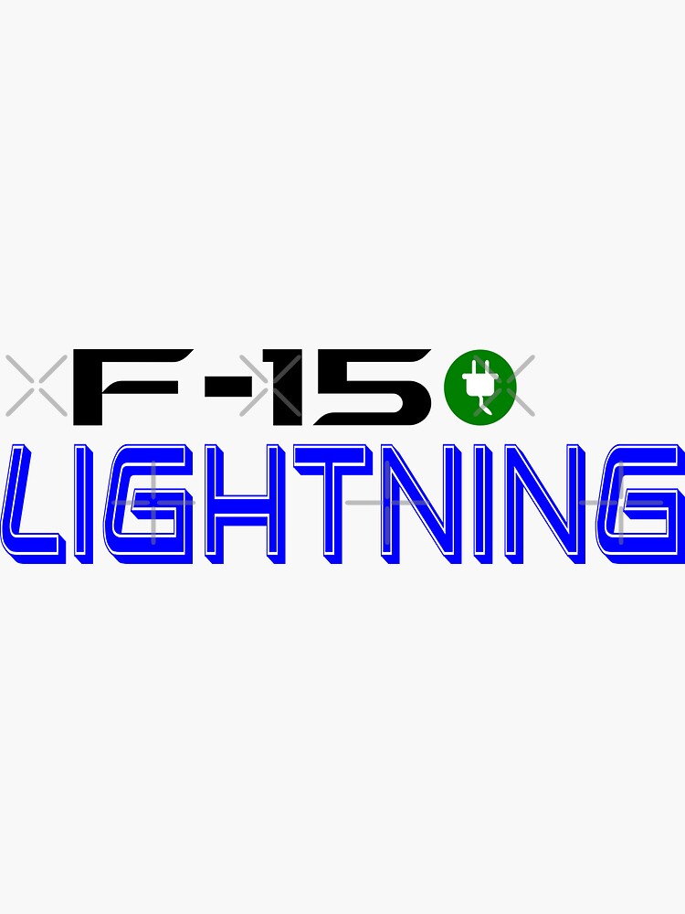 "FORD F-150 LIGHTNING " Sticker for Sale by DomGDesign | Redbubble