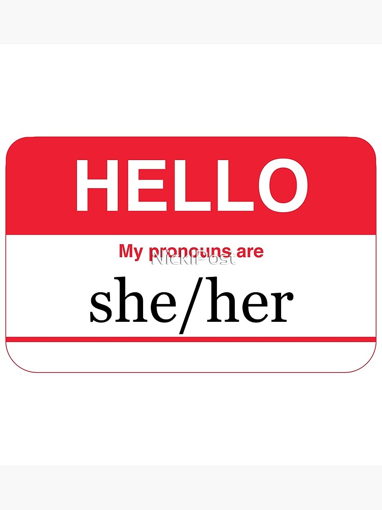 Poster « Mes pronoms sont elle/elle », par NickiPost | Redbubble Poster « Mes pronoms sont elle/elle », par NickiPost | Redbubble