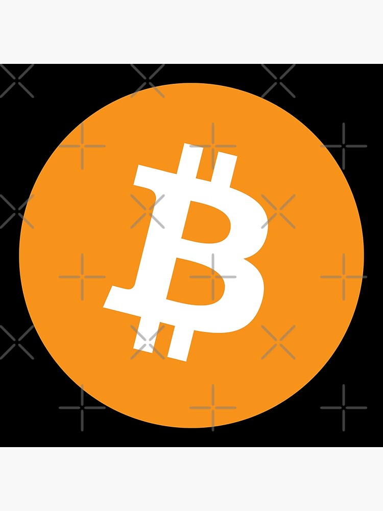 "Bitcoin BTC cryptocurrency logo" Poster for Sale by angelusdark ...