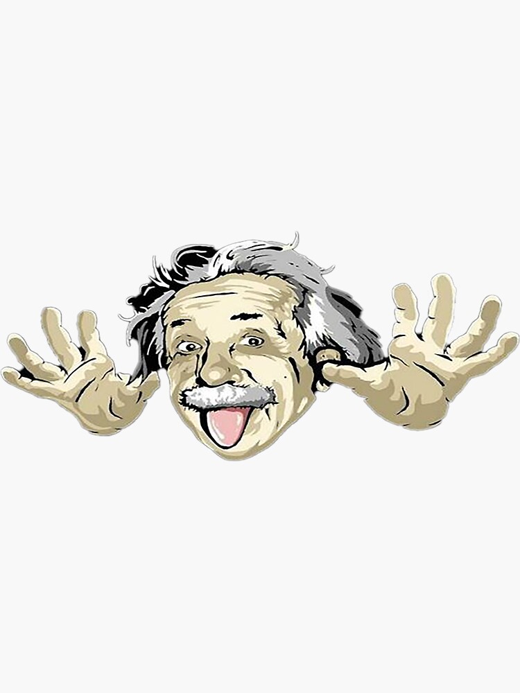 "Albert Einstein Meme" Sticker by CoolPhils | Redbubble