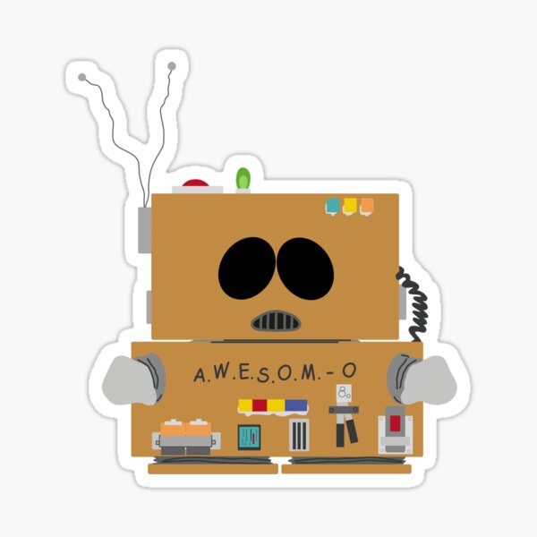 "Robot" Sticker for Sale by KaydiddyArt | Redbubble
