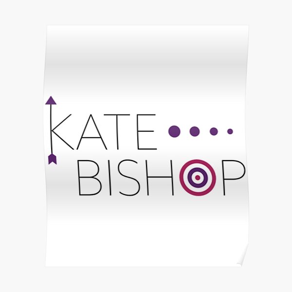 "Kate Bishop Typograohy Premium Scoop " Poster by LustVaultNation ...