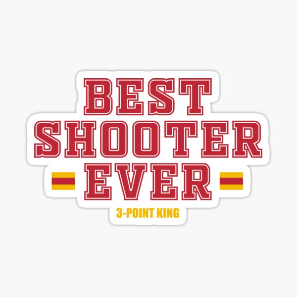 "best shooter ever 3-point king" Sticker by raniahshop | Redbubble
