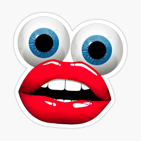 "Silly face" Sticker for Sale by alexacaroline | Redbubble