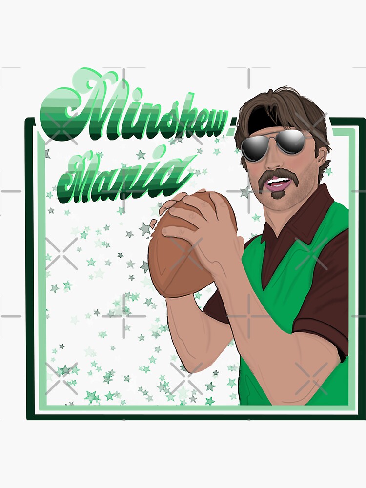 "Retro Photographic Minshew Mania Portrait Men Women Team" Sticker for ...