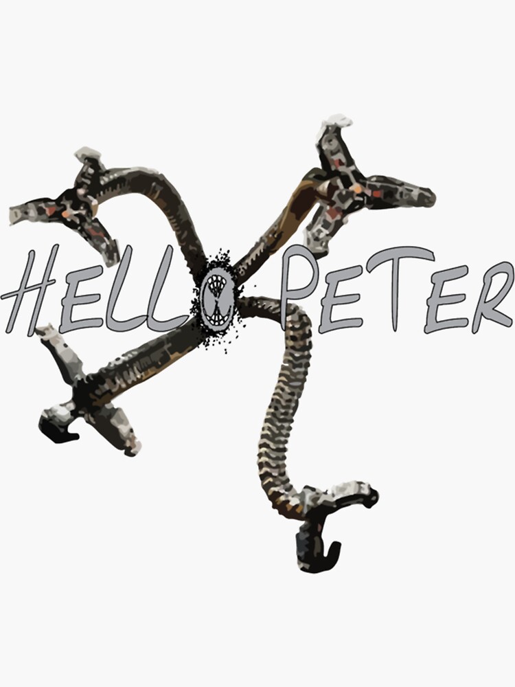 "Hello Peter. SPDMN No Way Home " Sticker for Sale by Rosa-Boutique ...