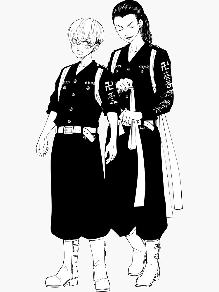 Pegatina «chifuyu Y Baji Personajes Principales Anime Manga Tokyo Manji