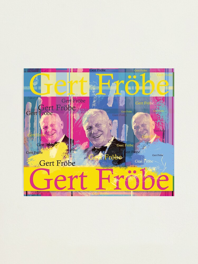 Lámina fotográfica «bello retrato de Gert Fröbe, conocido actor alemán ...