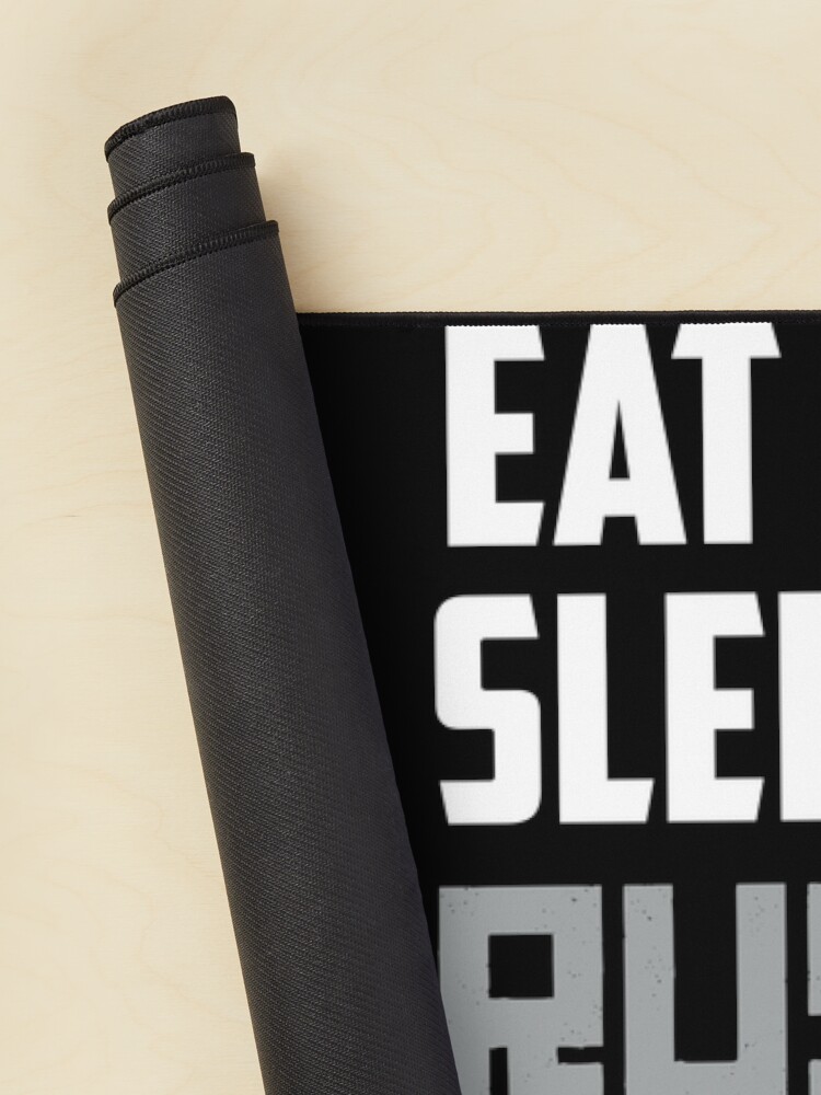 "Eat Sleep Rust Repeat White Text" Mouse Pad for Sale by LittlePeepo ...