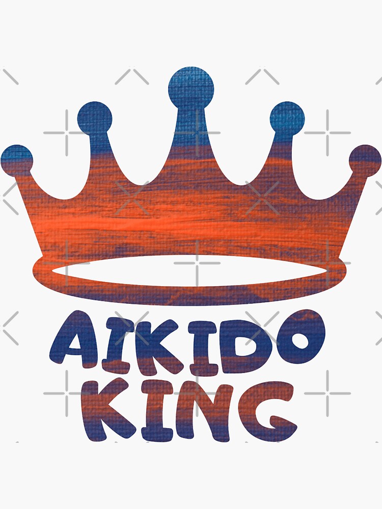 "Aikido King" Sticker for Sale by TW-design | Redbubble