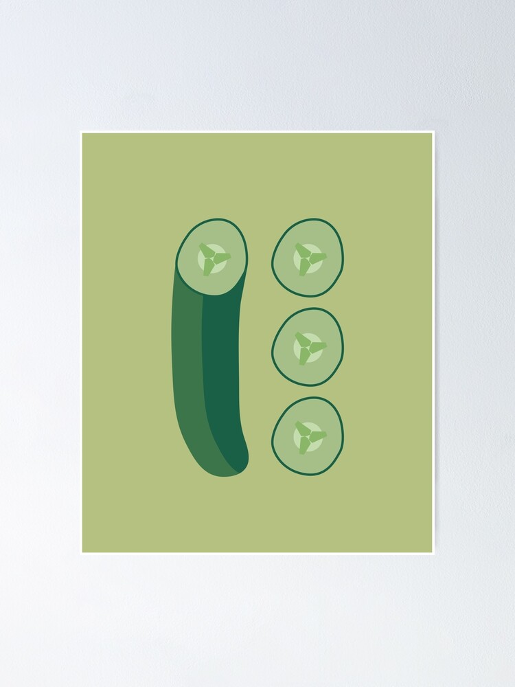 "Cucumber" Poster by nataliamaca | Redbubble