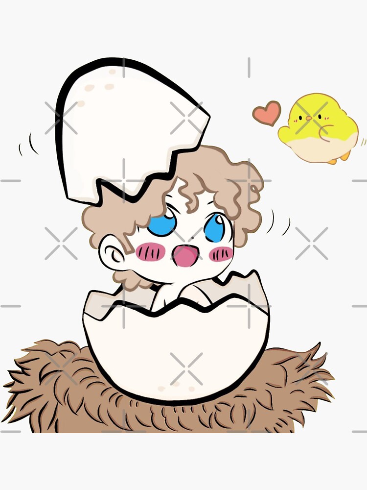 "Chibi Chick " Sticker by rukoscollection | Redbubble